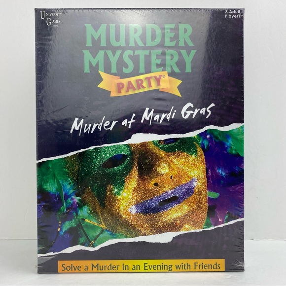 University Games | Games | Murder Mystery Party Game Murder At Mardi ...